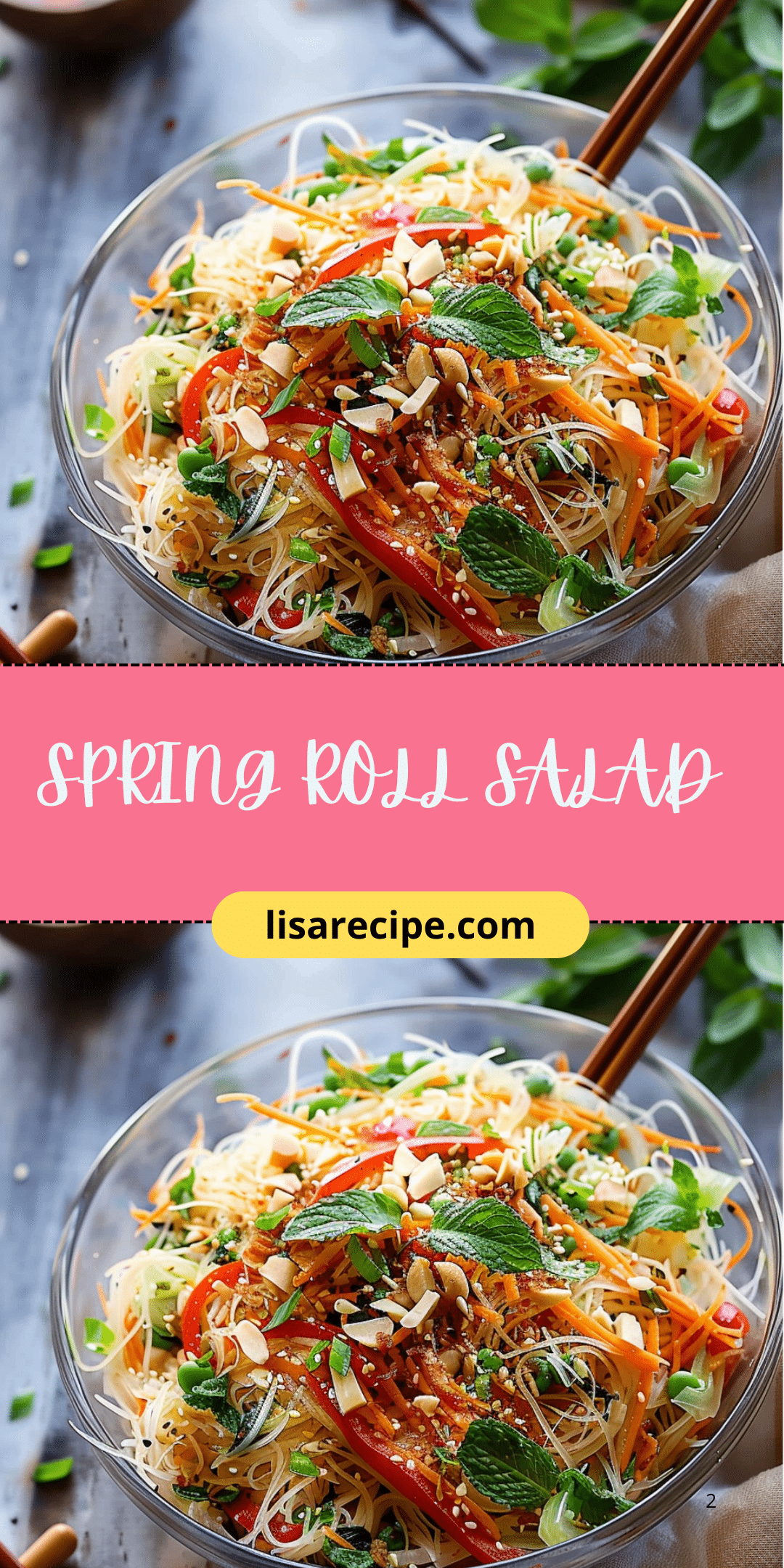 Spring Roll Salad - Lisa Recipe