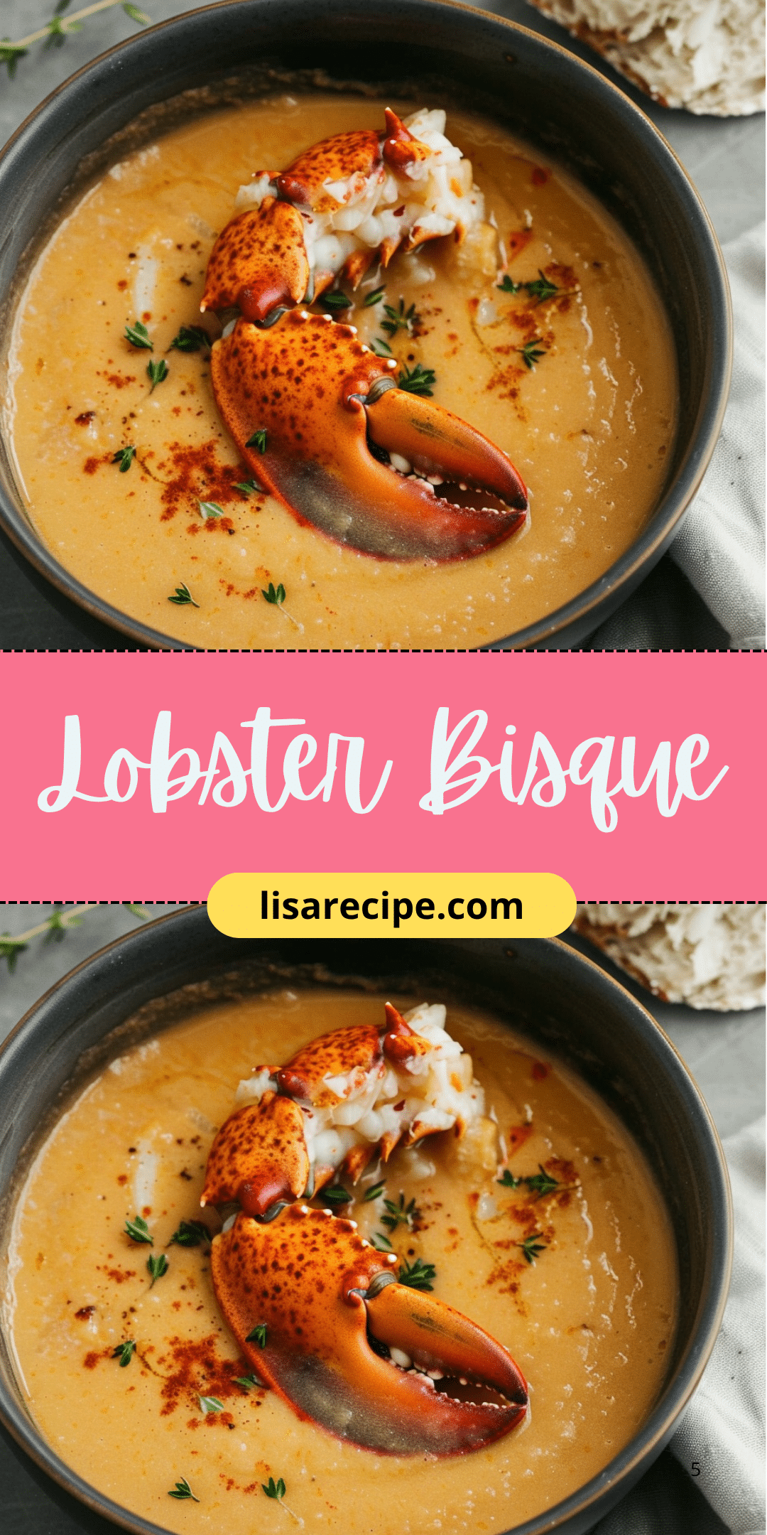 Lobster Bisque - Lisa Recipe