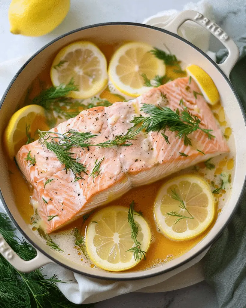 Poached Salmon - Lisa Recipe