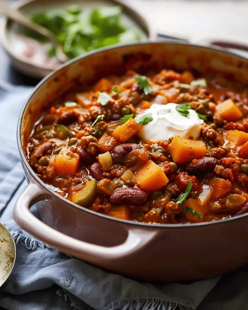 Vegetarian Pumpkin Chili - Lisa Recipe