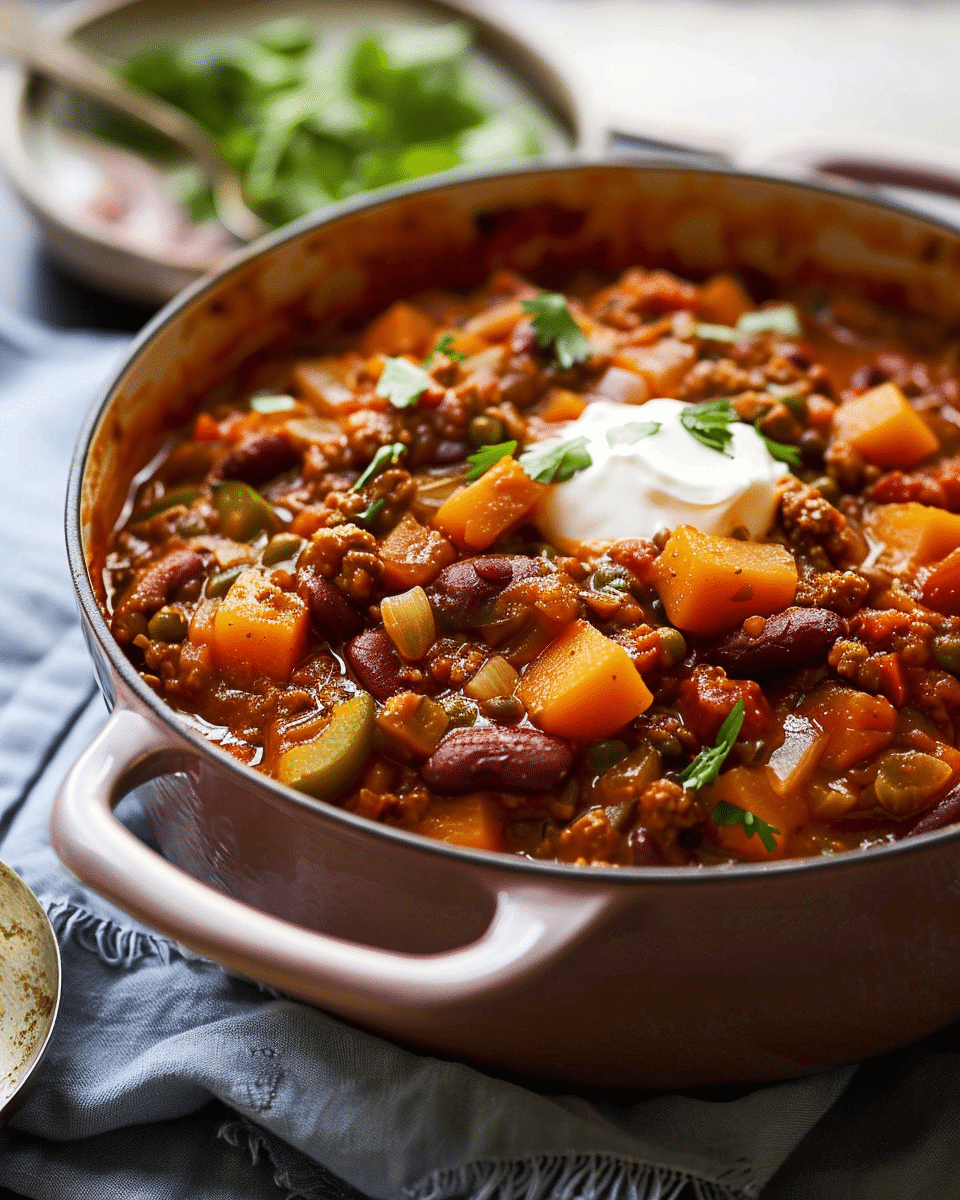 Vegetarian Pumpkin Chili - Lisa Recipe