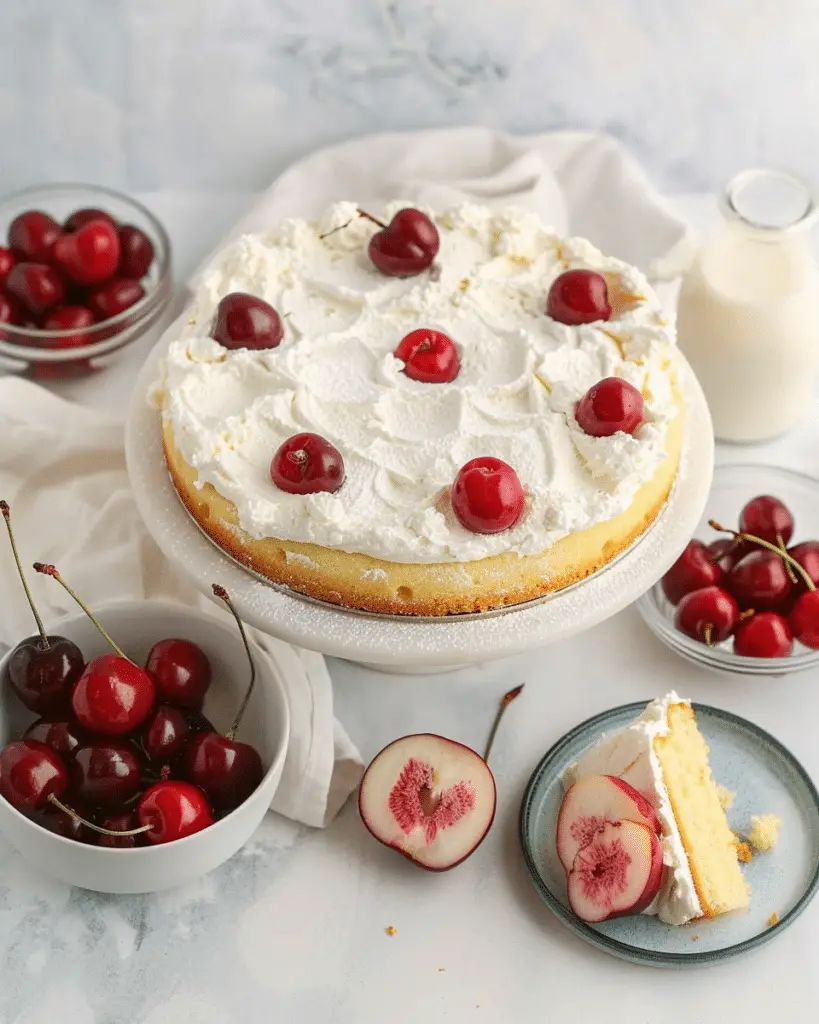 Cherry Ricotta Cake - Lisa Recipe