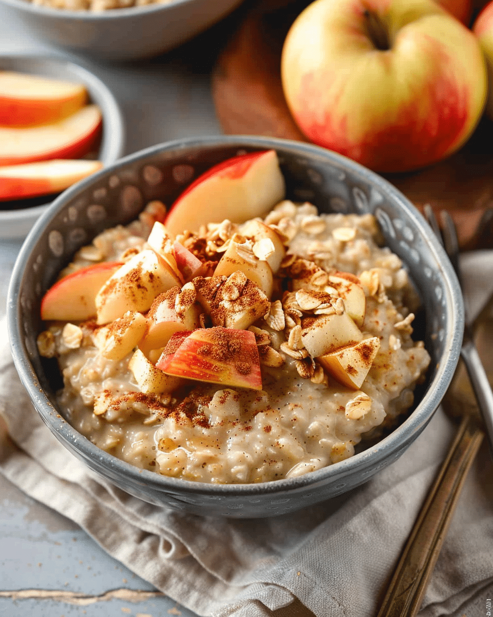 Apple Cinnamon Oatmeal - Lisa Recipe
