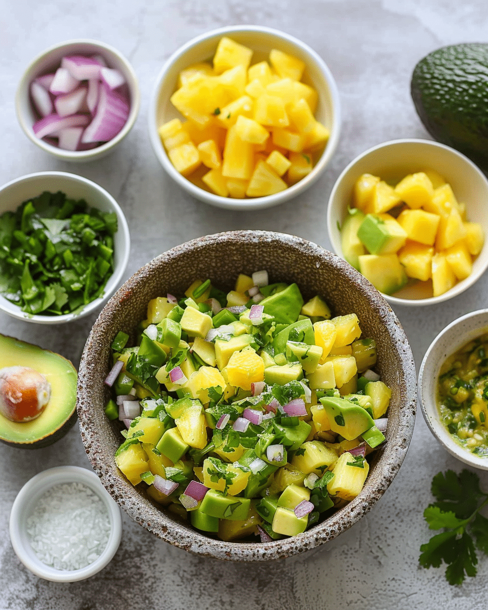Pineapple Avocado Salsa - Lisa Recipe