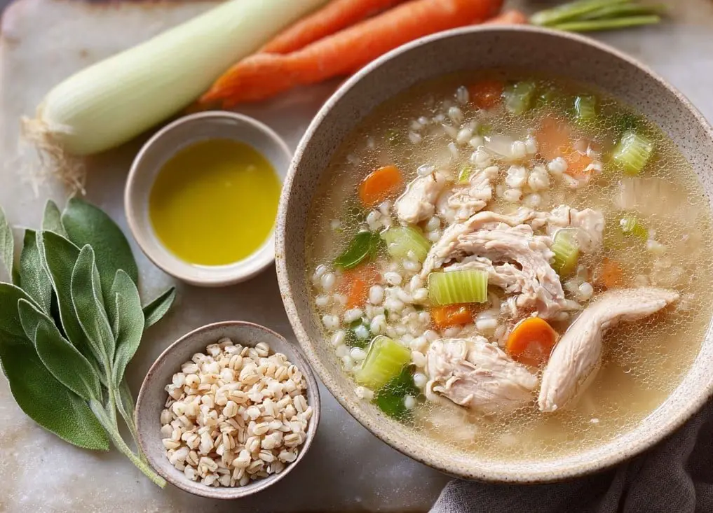 Chicken Barley Soup - Lisa Recipe
