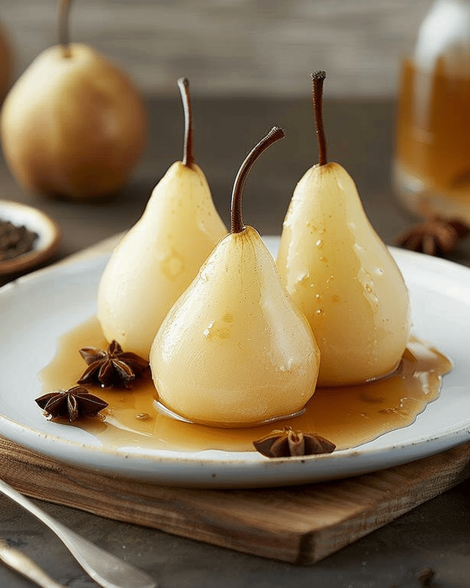 Poached Pears - Lisa Recipe
