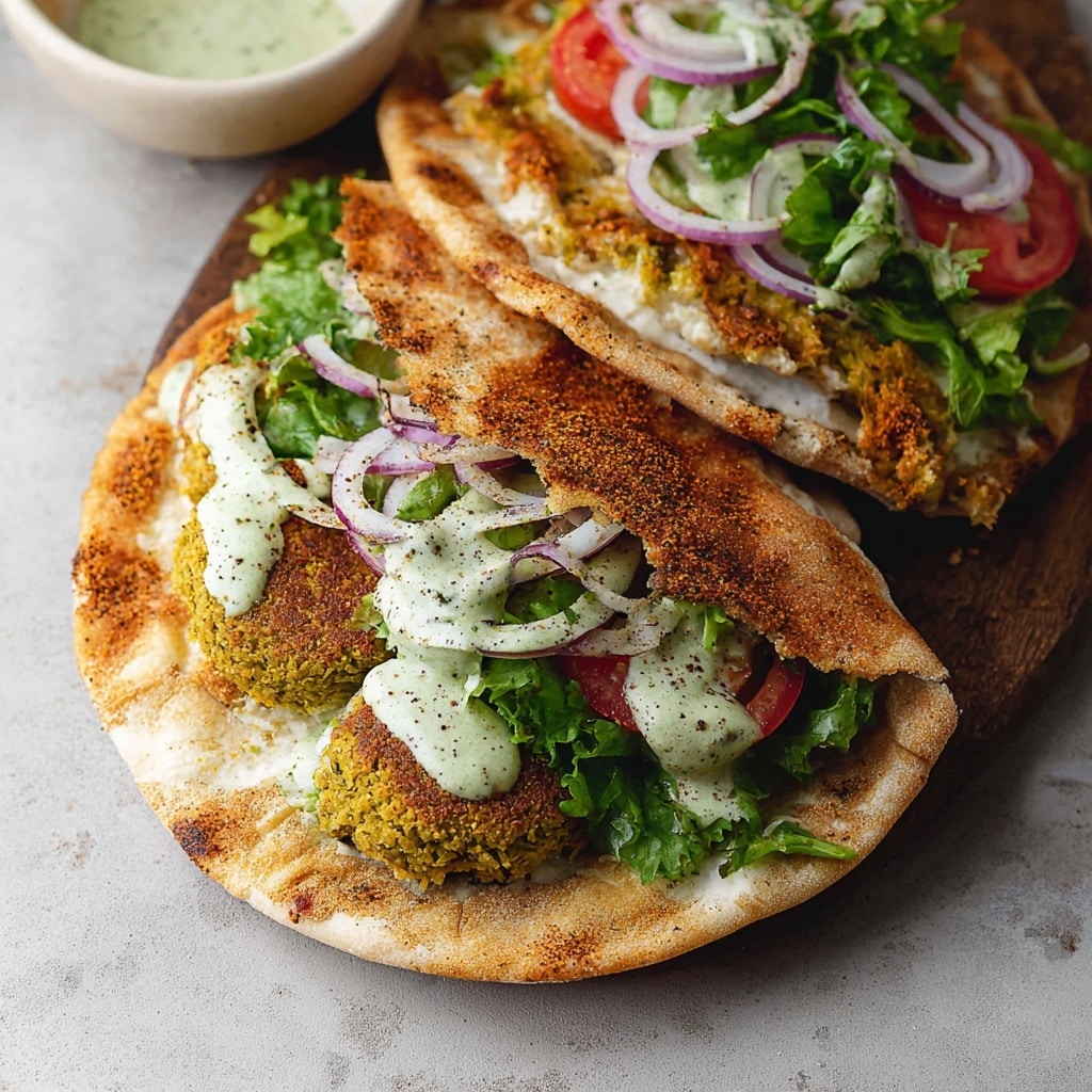 Smash Falafel Pita - Lisa Recipe