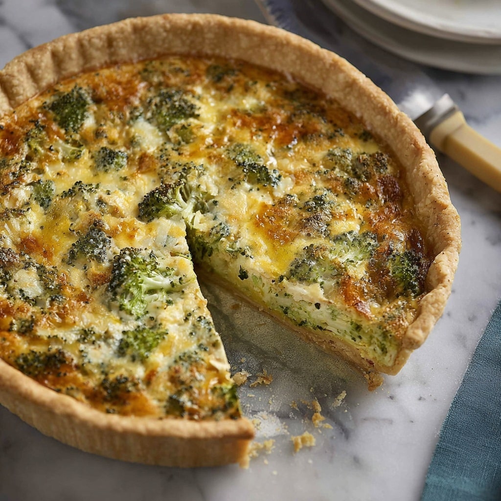 Broccoli and Cheese Quiche - Lisa Recipe