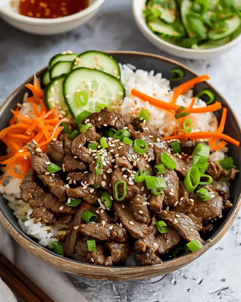 Easy Beef Bulgogi Bowls - Lisa Recipe